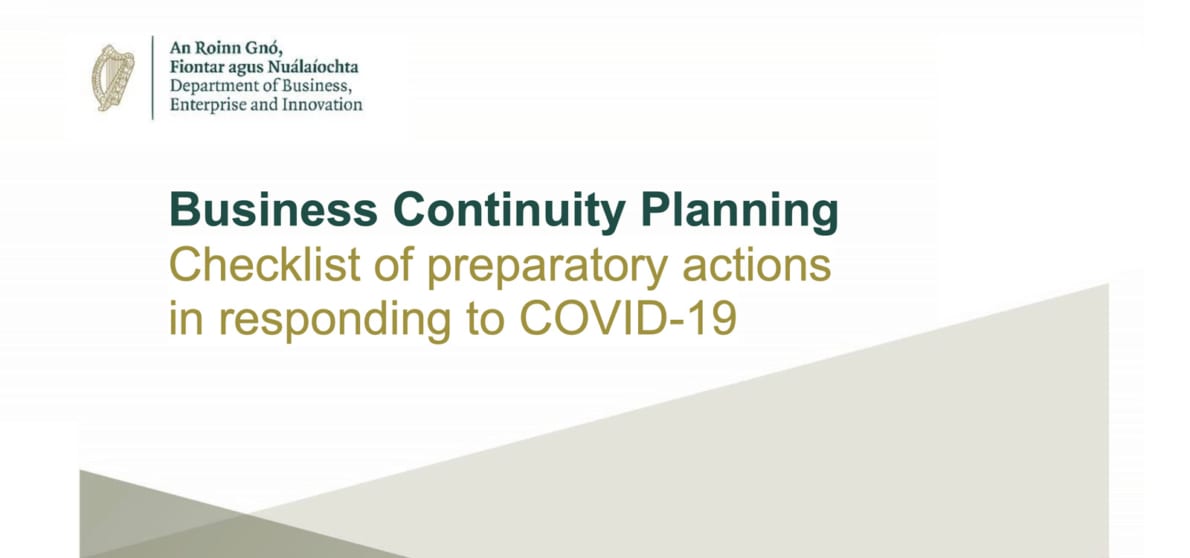Business Continuity Planning – Checklist of preparatory actions in ...